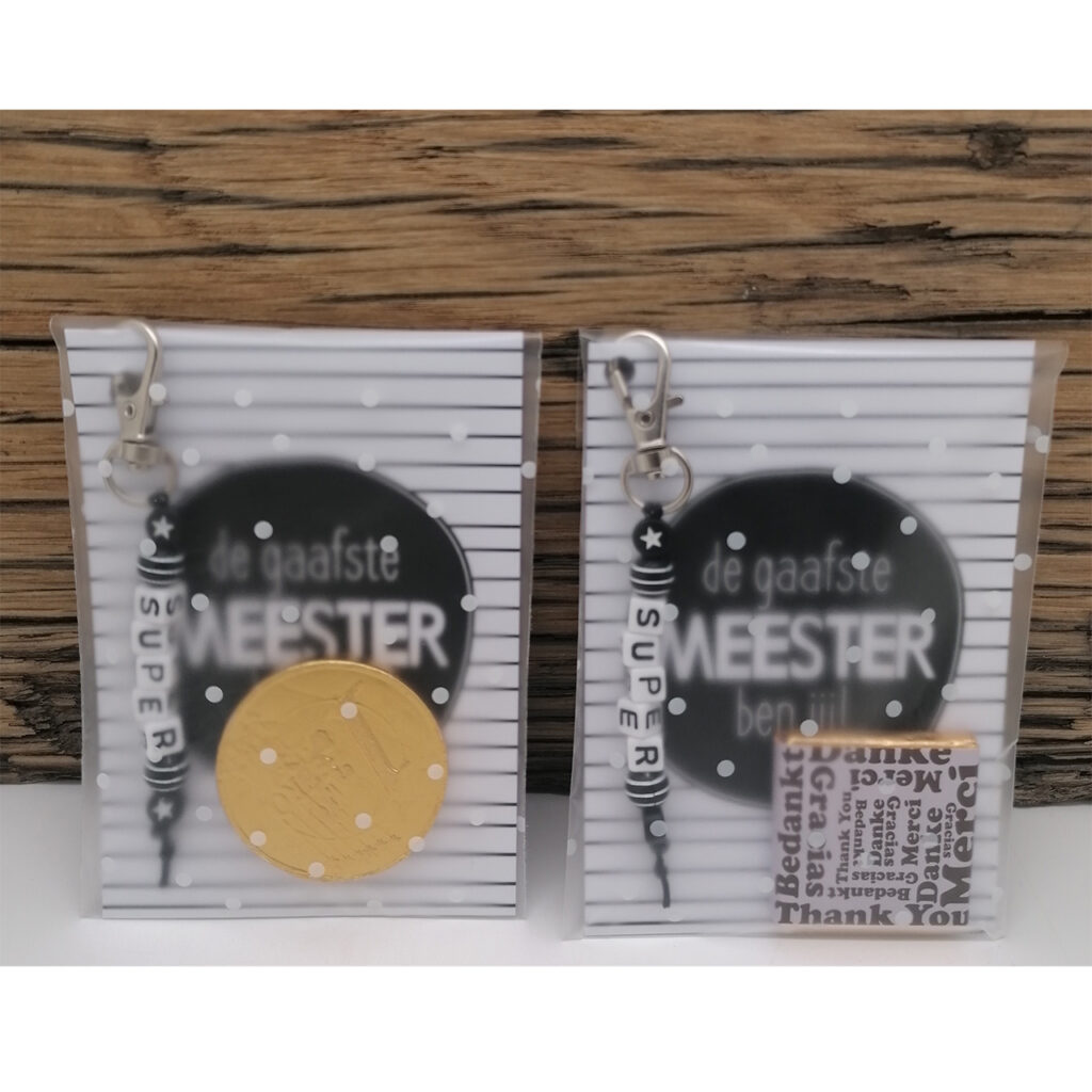 De gaafste meester ben jij cadeautje - Kralenwinkel Albertien